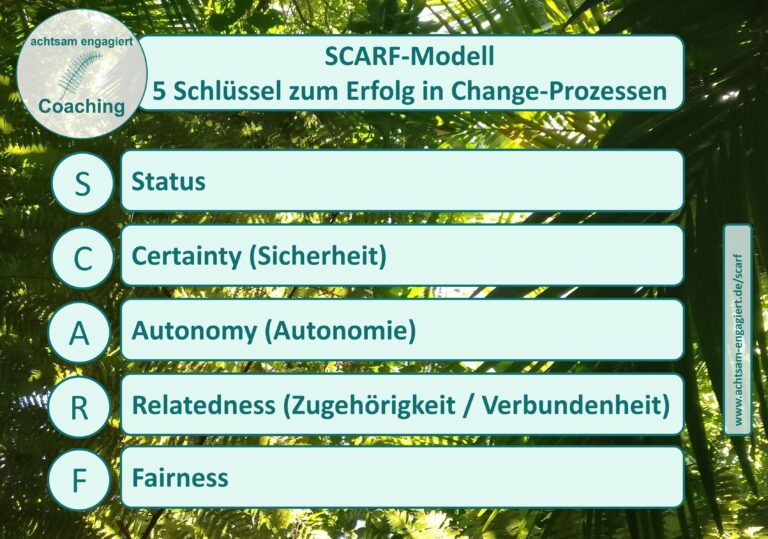 SCARF-Modell: Die 5 Schlüssel zum Erfolg in Change-Prozessen - achtsam ...